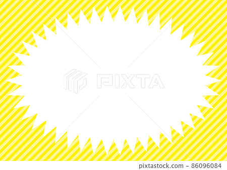 Impact background yellow frame - Stock Illustration [86096084] - PIXTA