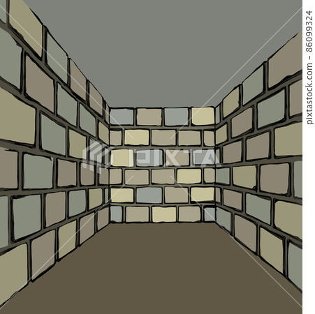 Vector drawing of dead end wall - Stock Illustration [86099324] - PIXTA