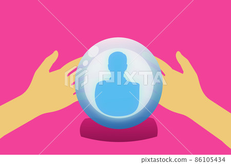 Crystal ball fortune-telling - Stock Illustration [86105434] - PIXTA