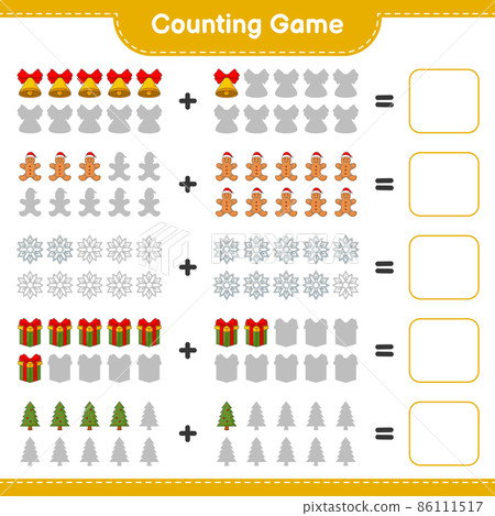 Counting game, count the number of Snowflake,... - Stock Illustration ...