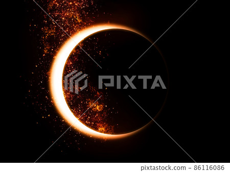 Illustration of artistic circle of light - Stock Illustration [86116086 ...