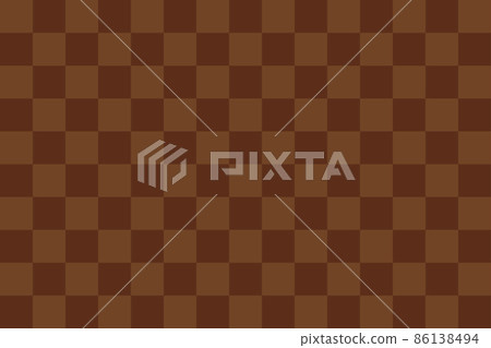 Brown checkered background material - Stock Illustration [86138494] - PIXTA
