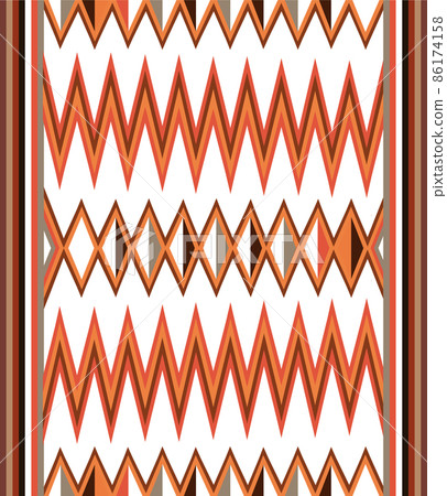 Traditional Navajo Wedge weave blanket pattern.... - Stock Illustration ...