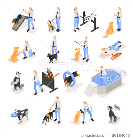 Dog School Icons Collection - Stock Illustration [86184040] - PIXTA