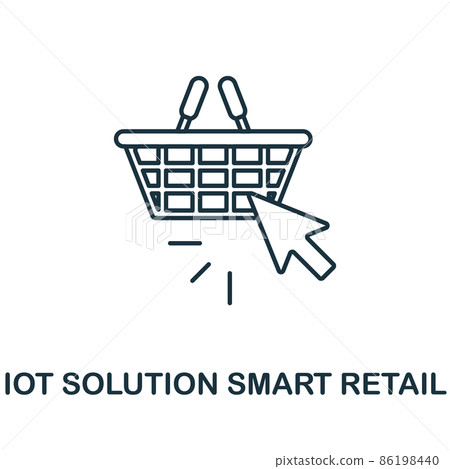 Smart Retail icon. Line element from iot... - Stock Illustration ...