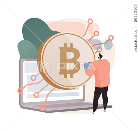 Digital currency abstract concept vector... - Stock Illustration ...