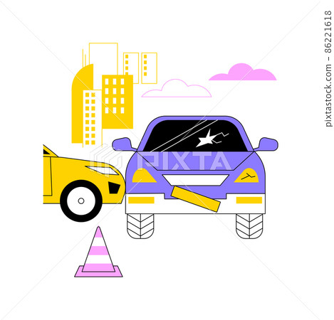Traffic accident abstract concept vector... - Stock Illustration ...