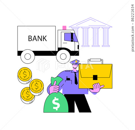 Cash-in-transit abstract concept vector... - Stock Illustration ...
