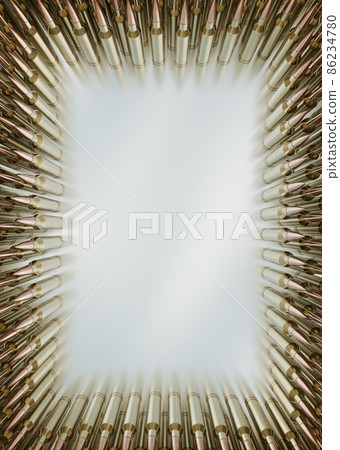 Frame and border from cartridges of pistols ammo - Stock Illustration ...