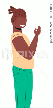 Happy vector. OK sign, super symbol. Good luck,... - Stock Illustration ...