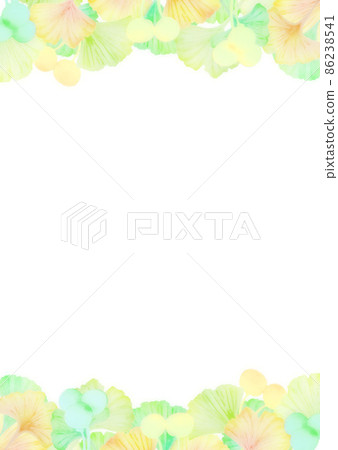 Watercolor orange and green maple colors up and... - Stock Illustration ...