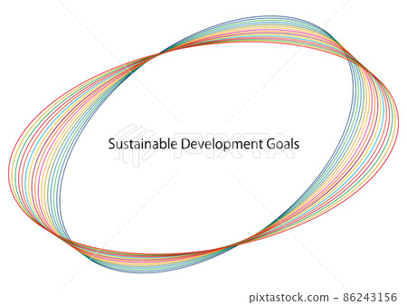 Circle line frame 2 of SDGs image - Stock Illustration [86243156] - PIXTA