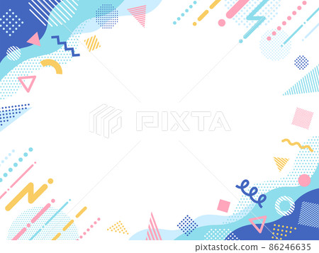 Geometric pop frame - Stock Illustration [86246635] - PIXTA