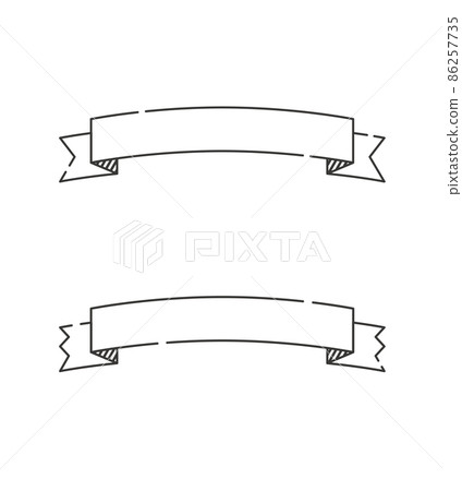 Outline expression ribbon title background - Stock Illustration ...