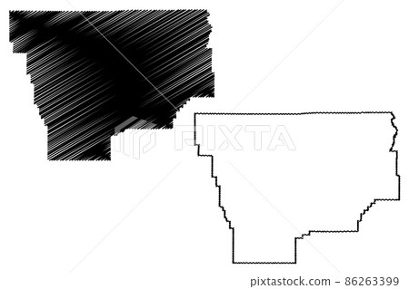 Musselshell County, Montana (U.S. county,... - Stock Illustration ...