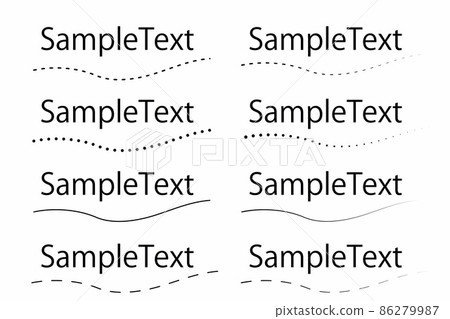 Simple text heading decoration - Stock Illustration [86279987] - PIXTA