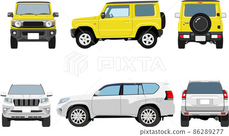 4WD with front and rear 1 - Stock Illustration [86289277] - PIXTA