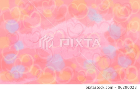 Pale one-sided heart background - Stock Illustration [86290028] - PIXTA
