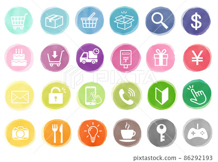 Watercolor style icon - Stock Illustration [86292193] - PIXTA
