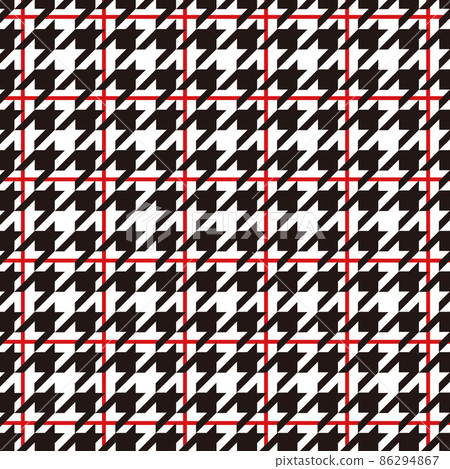 Houndstooth pattern / colorful check - Stock Illustration [86294867 ...