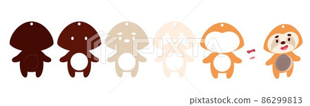 Cute sloth candy ornament. Layered paper... - Stock Illustration ...