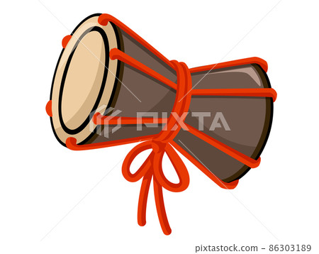 Otsuzumi Okawa Five Musicians Hinamatsuri Icon... - Stock Illustration ...