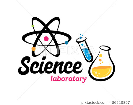 Vector laboratory, chemical, medical test logo - Stock Illustration ...