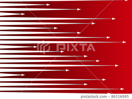 Parallel arrow pattern red - Stock Illustration [86316995] - PIXTA
