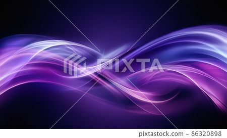 Violet Fractal Waves - Stock Illustration [86320898] - PIXTA