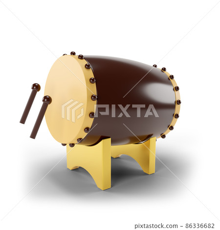 3D render islam Drum for Decoration., PNG File - Stock Illustration ...