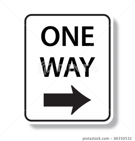 One way sign icon vector for your website... - Stock Illustration ...
