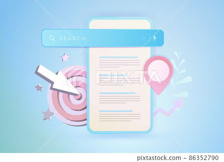 SEO Optimization Marketing Strategy, Local... - Stock Illustration ...