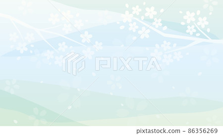 Light gradient background of cherry blossom... - Stock Illustration ...