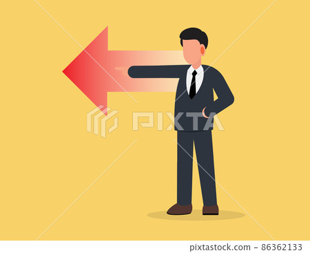 Leadership pointing direction for successful.... - Stock Illustration ...