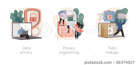 Personal data protection abstract concept... - Stock Illustration ...
