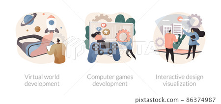 Web programming abstract concept vector... - Stock Illustration ...