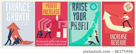 Raise your Profit and Increase Revenue vector...-插圖素材 [86375498] - PIXTA圖庫