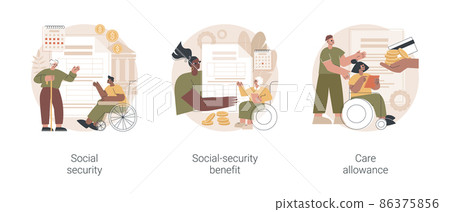 State allowance abstract concept vector... - Stock Illustration ...
