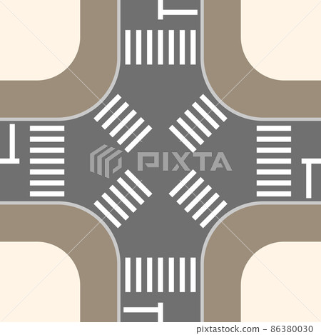 Scramble crossing - Stock Illustration [86380030] - PIXTA