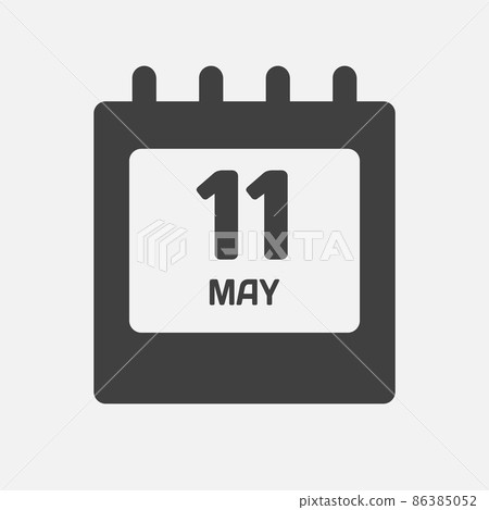 Icon day date 11 May, template calendar page - Stock Illustration ...