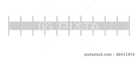 Horizontal thermometer scale. Template for... - Stock Illustration ...