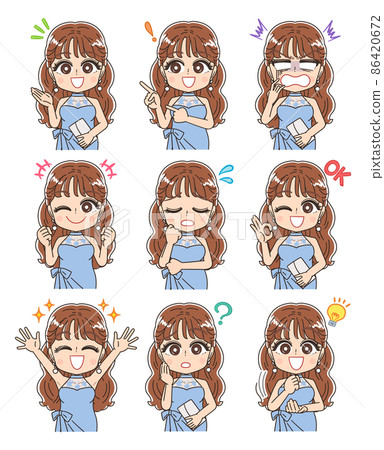 Miss Kyaba Party Dress - Stock Illustration [86420672] - PIXTA