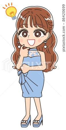 Miss Kyaba Party Dress - Stock Illustration [86420699] - PIXTA