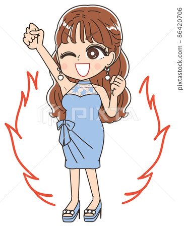 Miss Kyaba Party Dress - Stock Illustration [86420706] - PIXTA