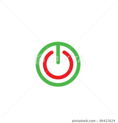 power sign icon vector illustraion design - Stock Illustration ...