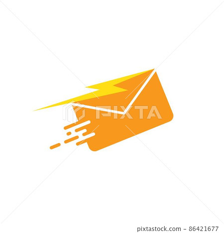 fast mail vector icon illustration design - Stock Illustration ...