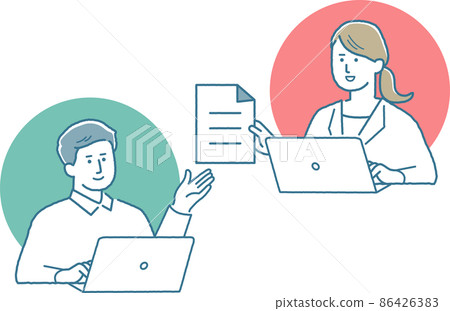 How to send data on the Internet - Stock Illustration [86426383] - PIXTA