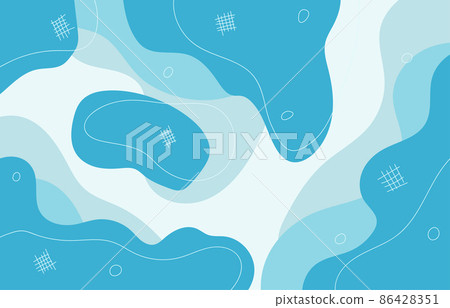 Abstract blue doodles design artwork decorative... - Stock Illustration ...