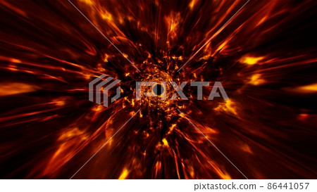 Flaring Fire Energy Burst out Effect - Stock Illustration [86441057 ...