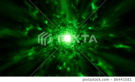 Glowing Green Flare Light Energy Burst out Effect - Stock Illustration ...